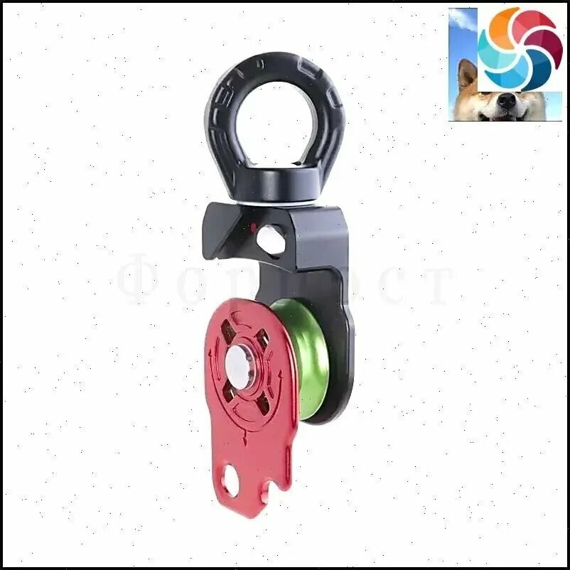 Блок-ролик Венто с вертлюгом и подшипником