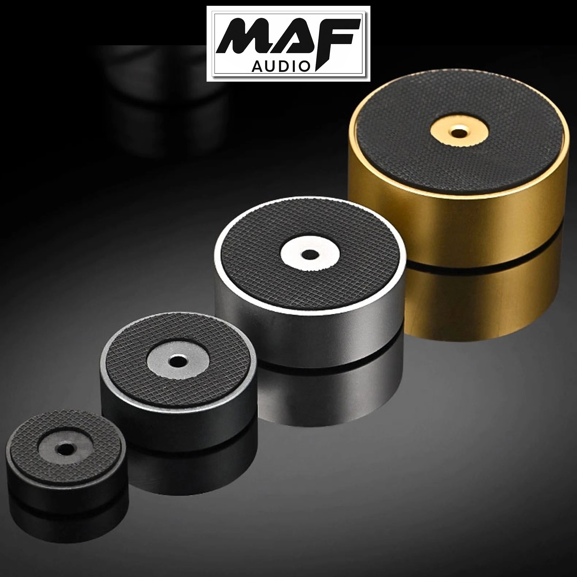 GD-PARTS Алюминиевые подставки для аудиоаппаратуры 20x10mm Black