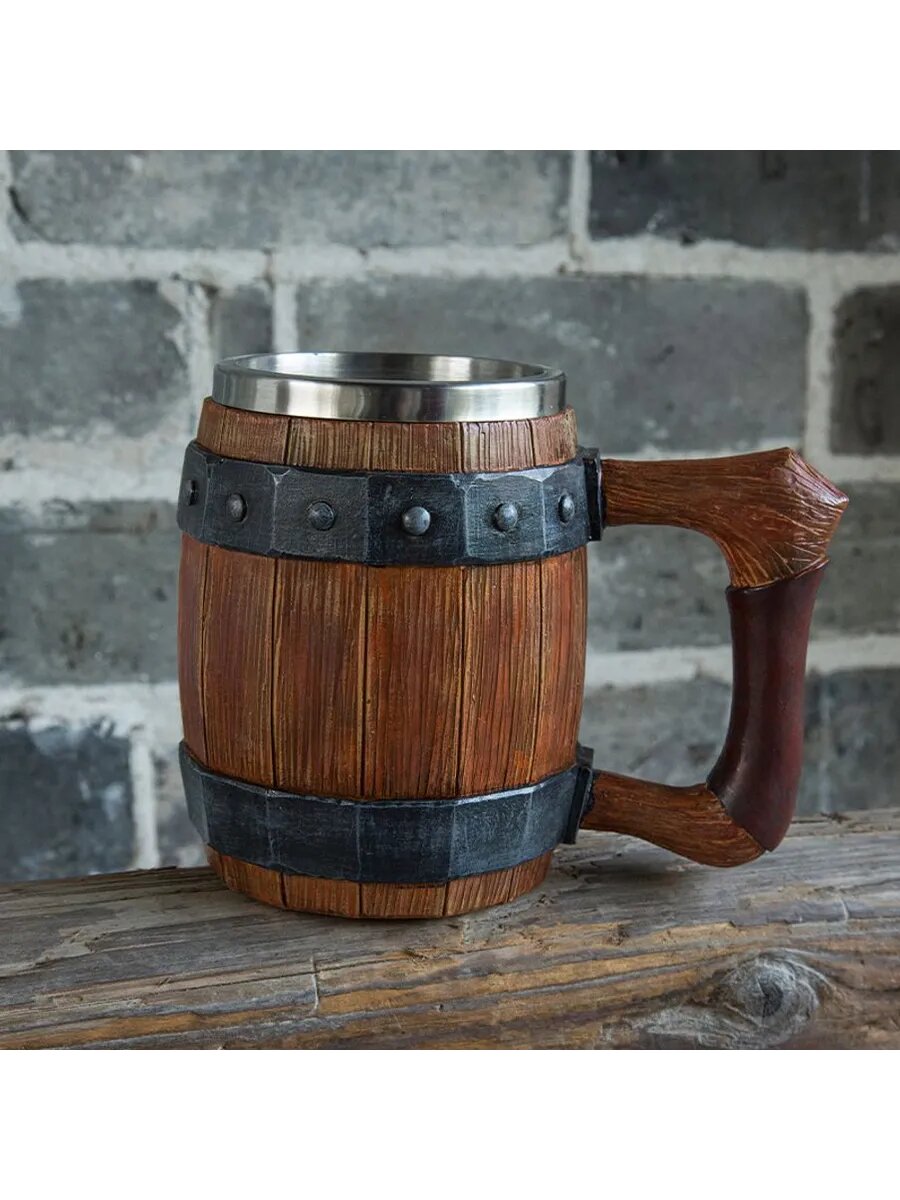 Чашка Деревянная бочка 600ml