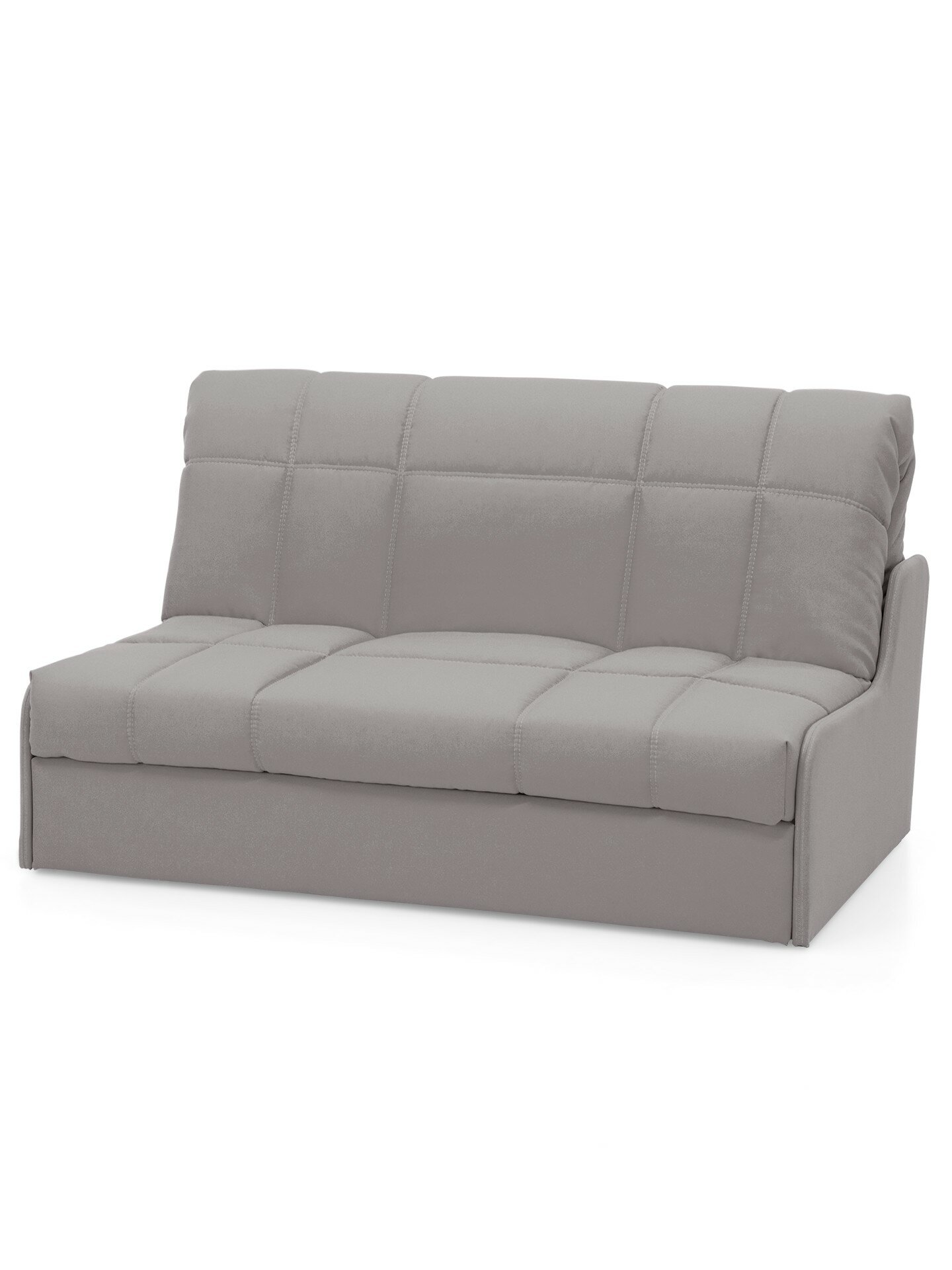 Диван Виа 8 Лайт Velutto 19 NOW 131x105x88 см, серый Велютто, аккордеон Дом мебели для вас