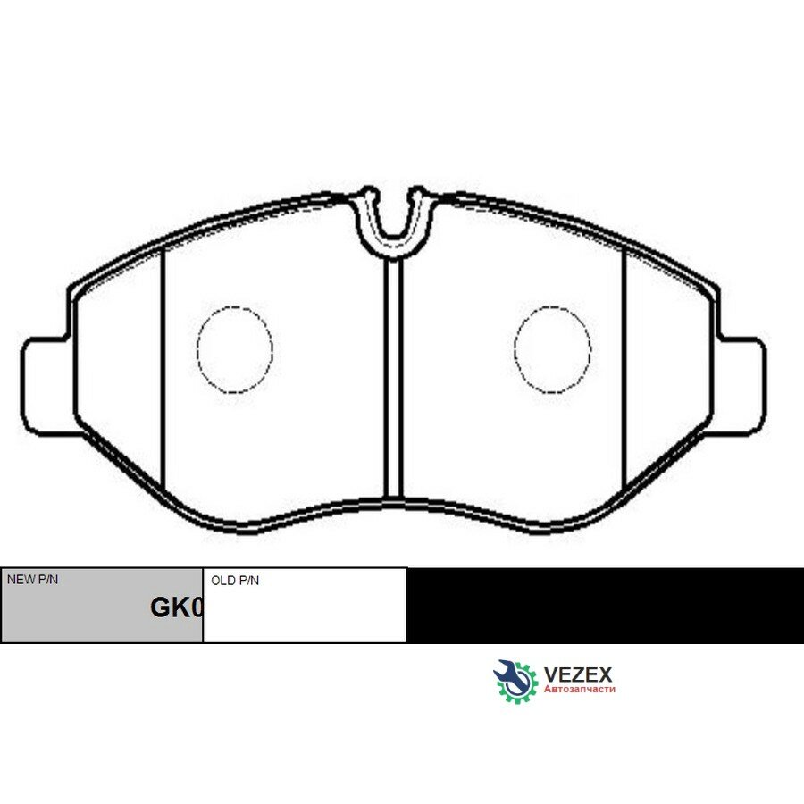 CTR CKBZ44 Колодки тормозные, передние (новый № GK0071)