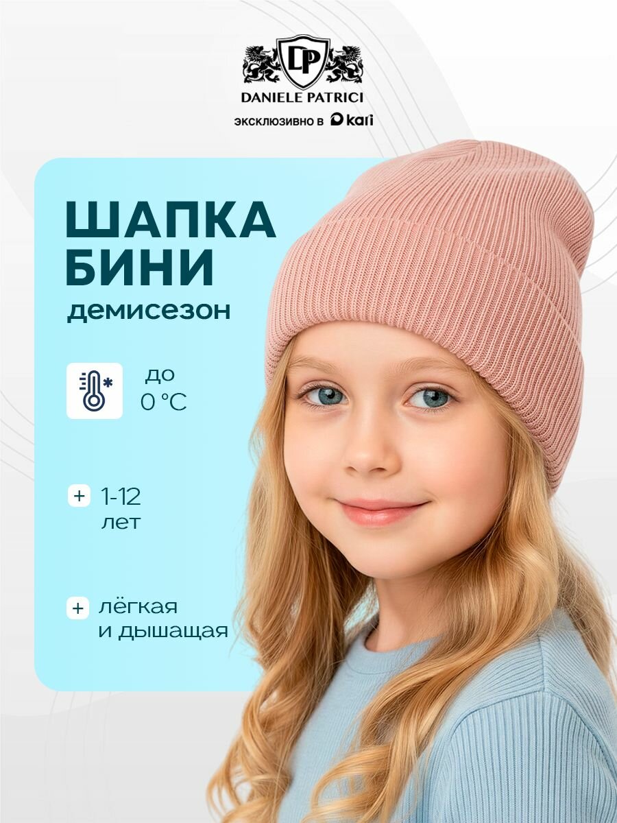 Шапка-бини Весна-лето 2026 для девочек
