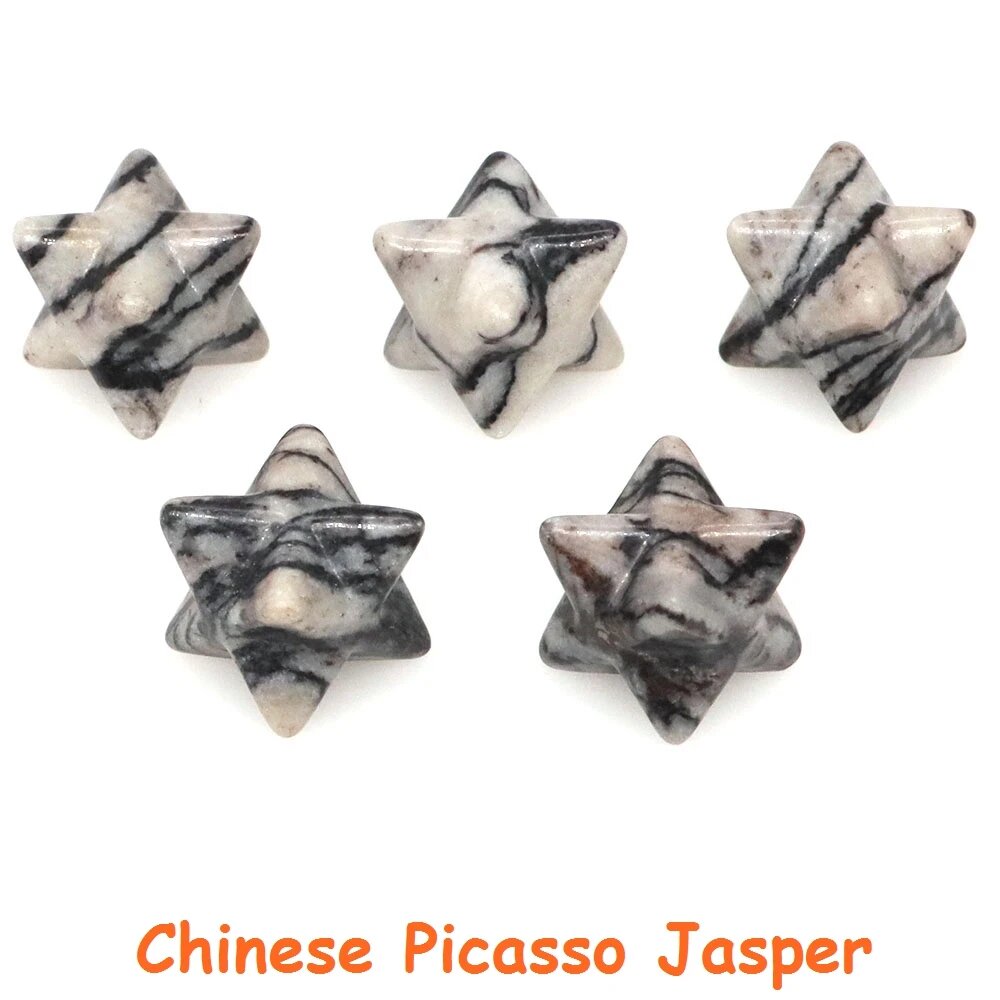 Кристаллы Меркаба Звезды Рейки, набор из 1 штуки Серебряный, 1 PC, Chinese Picasso