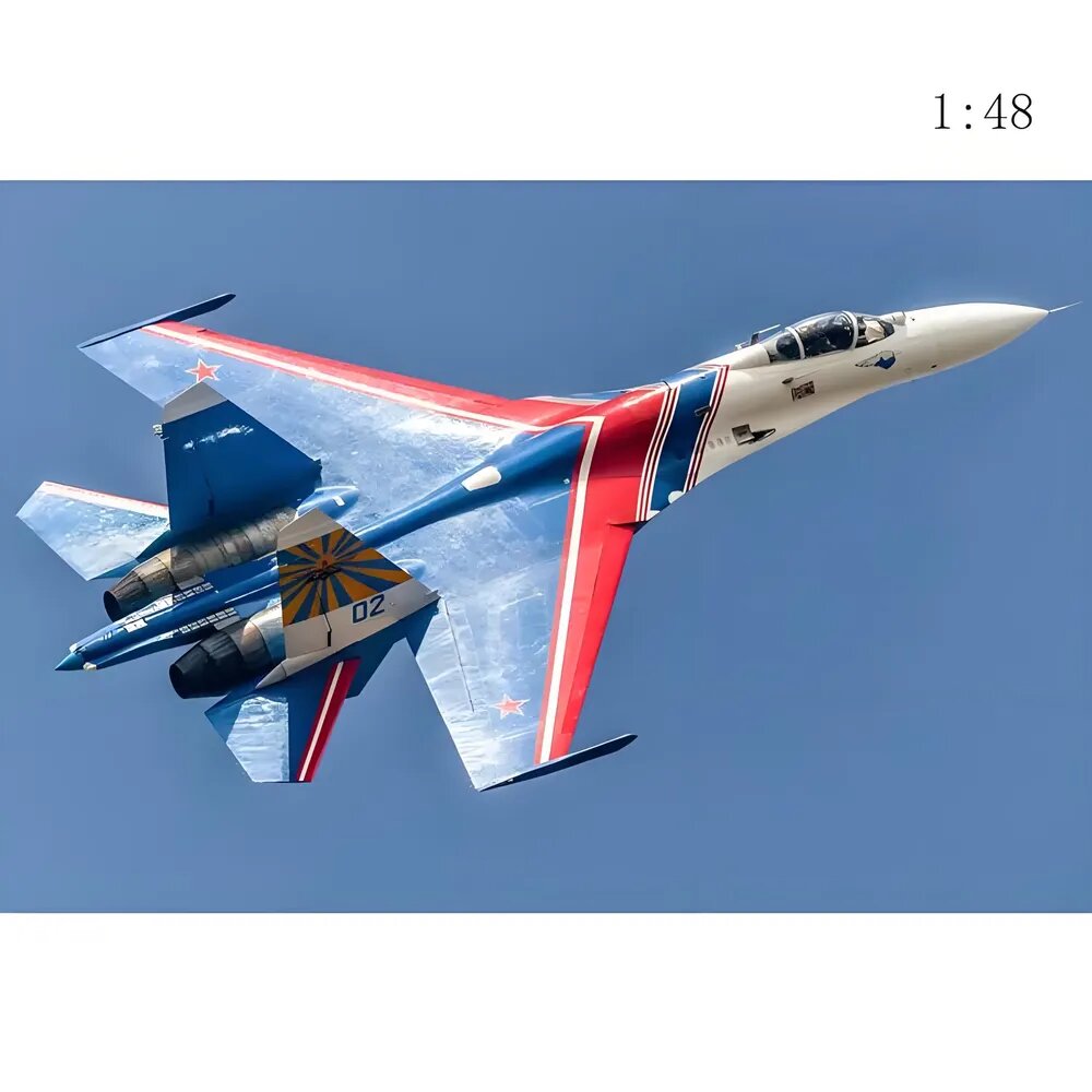 Hobbyboss 81776 1/48 Истребитель Су-27 Фланкер Б-пилотажная группа Русские воины