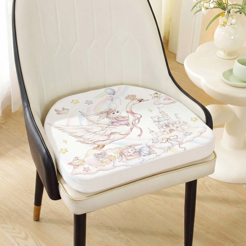 Подушка для увеличения роста детей, детский стульчик для кормления, сиденье в форме подковы, утолщенная и приподнятая подушка для стула, подушка для стула для учеников начальной школы.