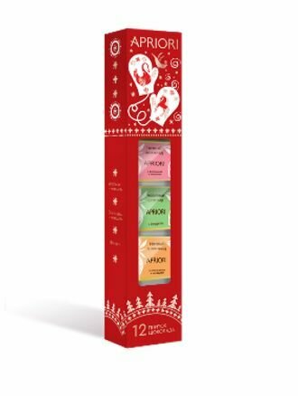 Конфеты APRIORI ассорти темного и молочного шоколада с цукатами и орехами /картон/ 60г