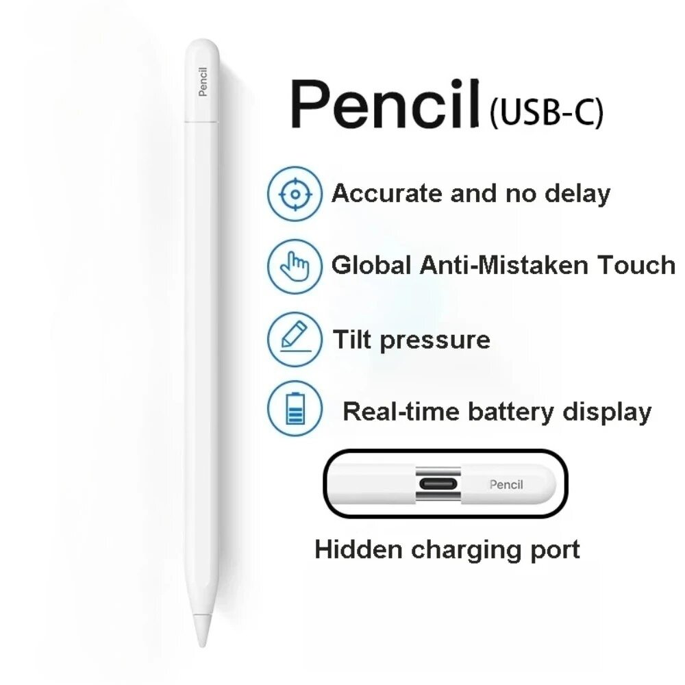 Металлический стилус для Apple Pencil iPad