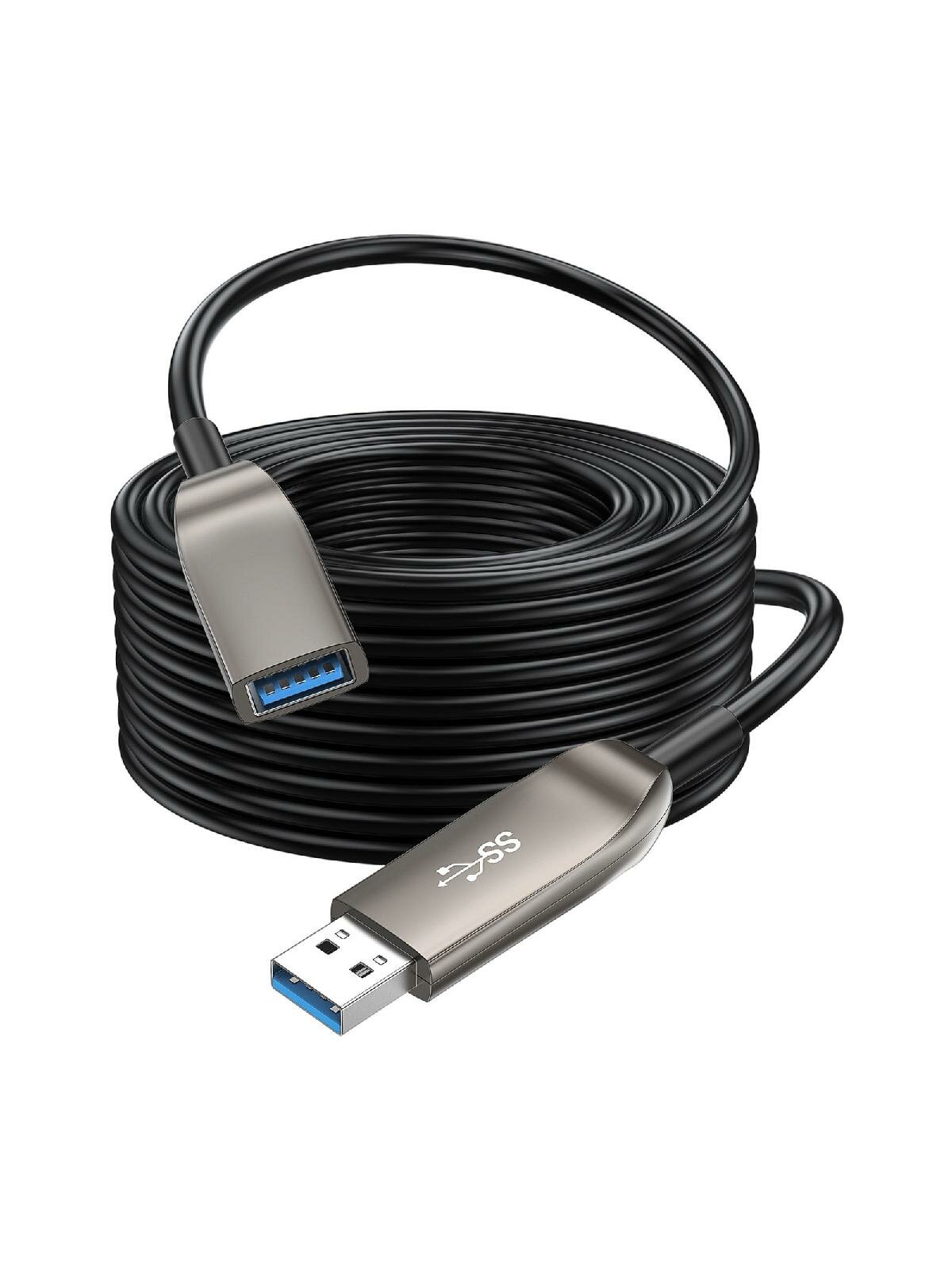 Надежный кабель-удлинитель USB3.0 по оптоволокну от мужчины к женщине 15/20/50 м