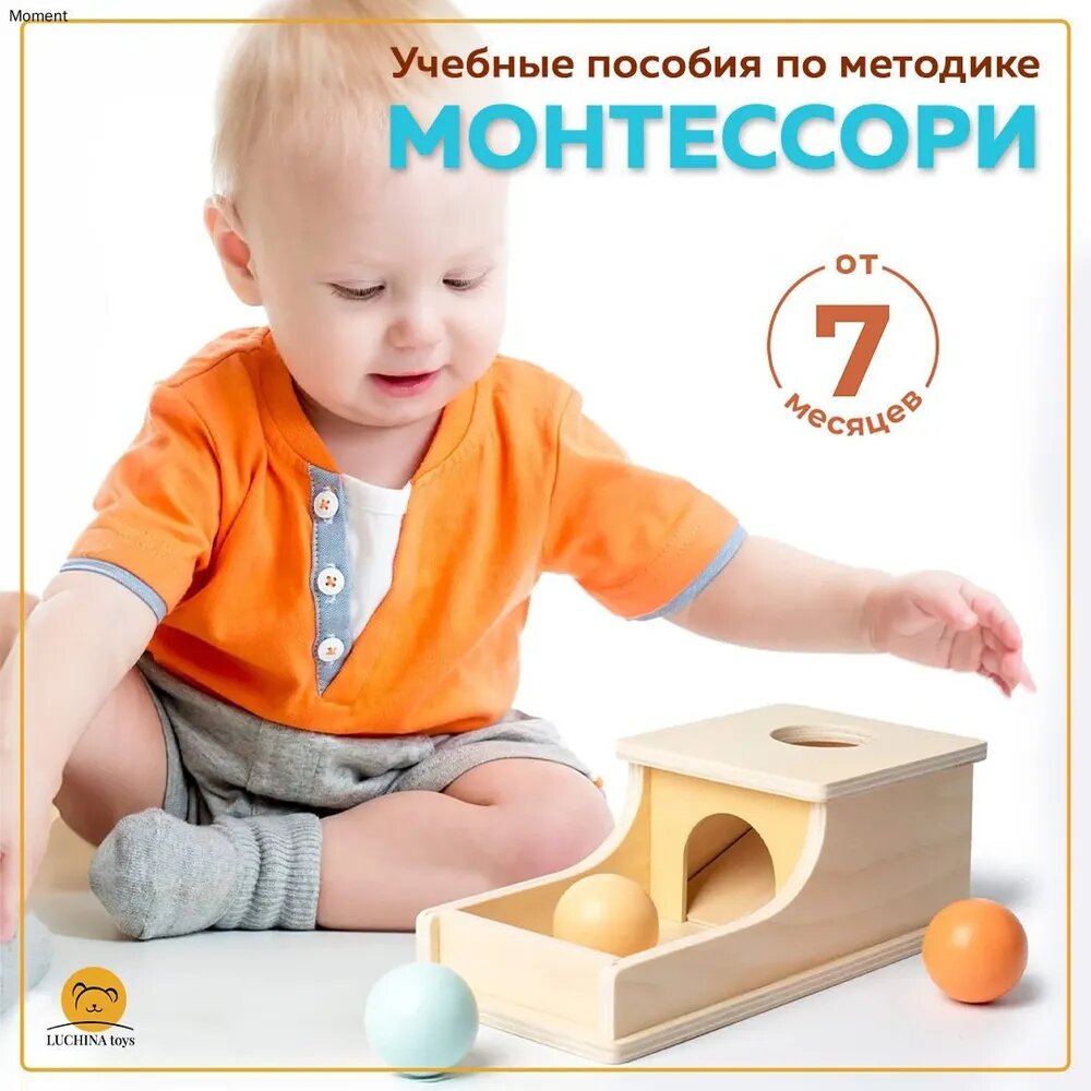 Сортер для малышей LUCHINA toys Монтессори из дерева для развития моторики Обучающая игра Развивающий набор