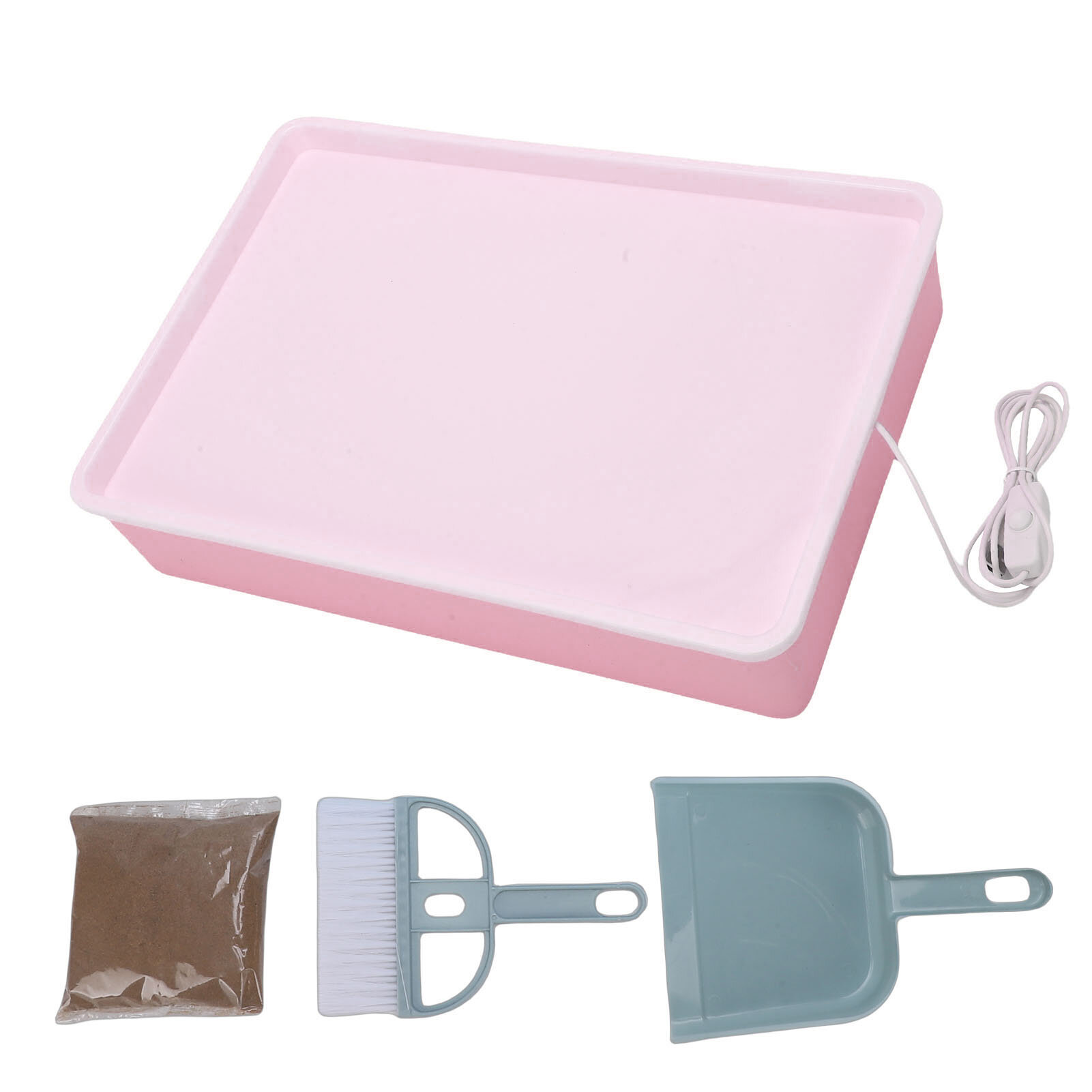 Портативный Световой Короб для Рисования Песком для Детей С Сенсорным Столом С Питанием от USB Для Развития Мелкой Моторики Розовый