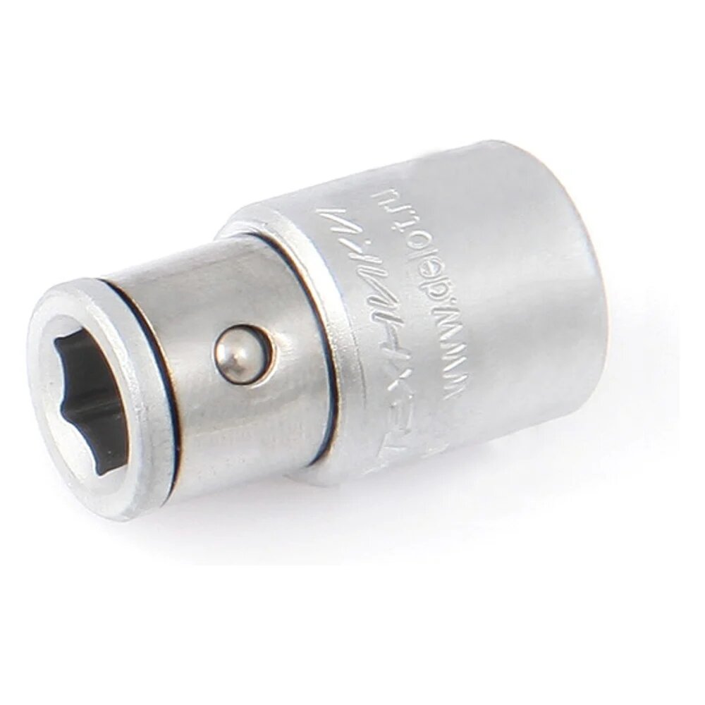 Держатель бит 1/4" шаровой фиксатор Дело Техники, CrV сплав, female HEX посадка 1/4 дюйма, металлический элемент