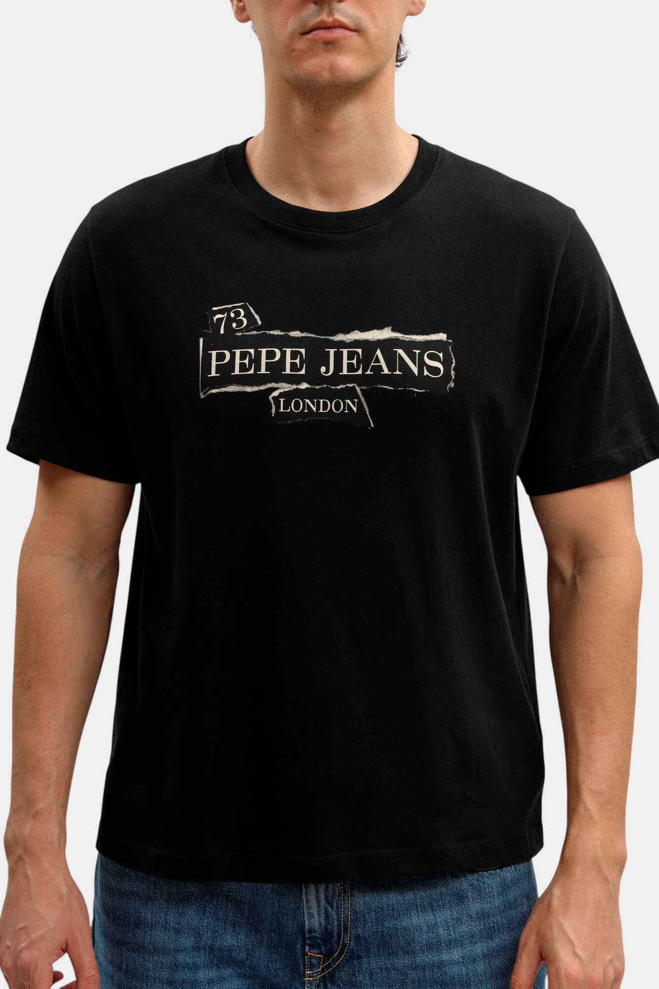Футболка Pepe Jeans, размер S, черный — фото 1