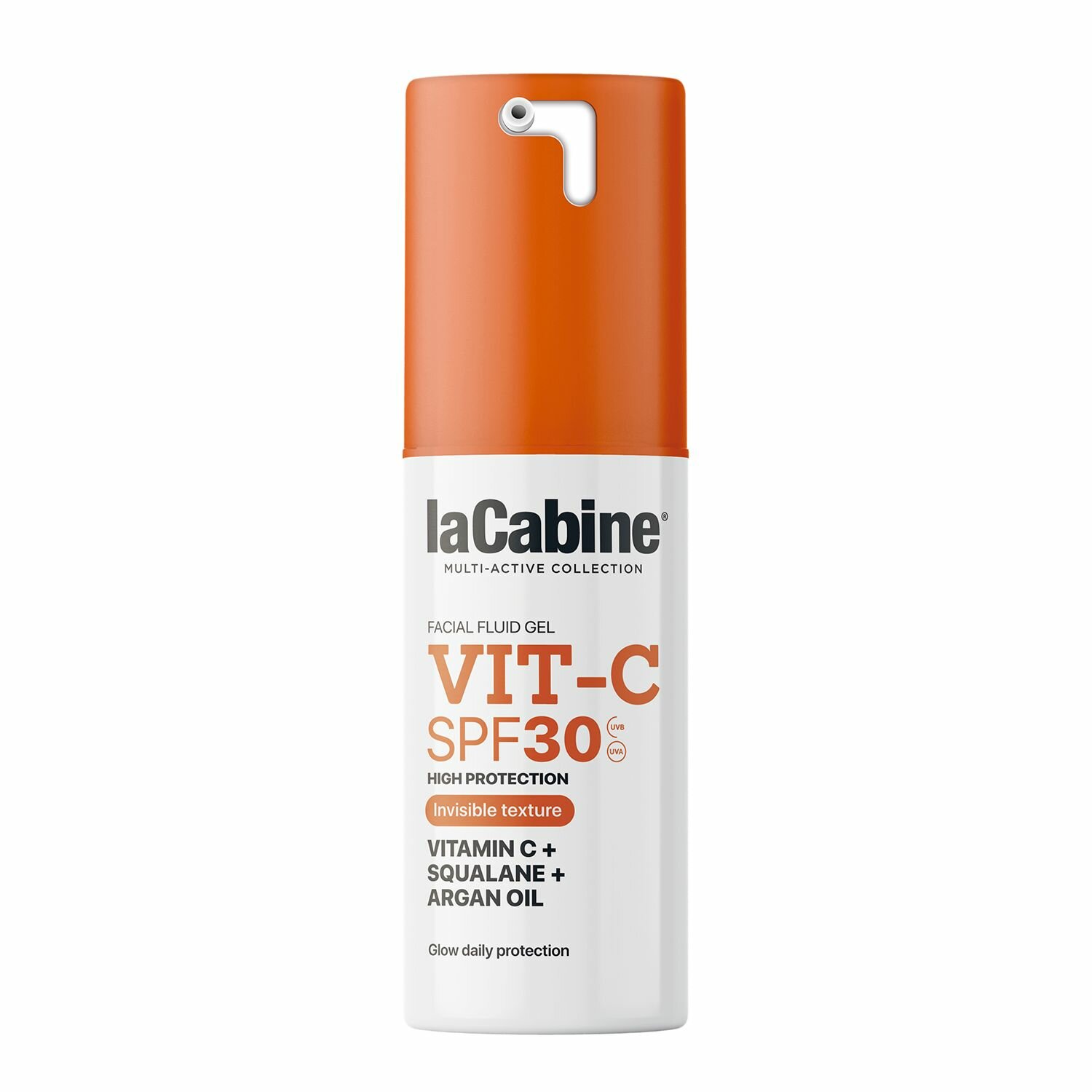 Солнцезащитный гель-флюид с витамином С SPF30 С LaCabine FLUID GEL VIT-C INVISIBLE SPF30, 30 мл