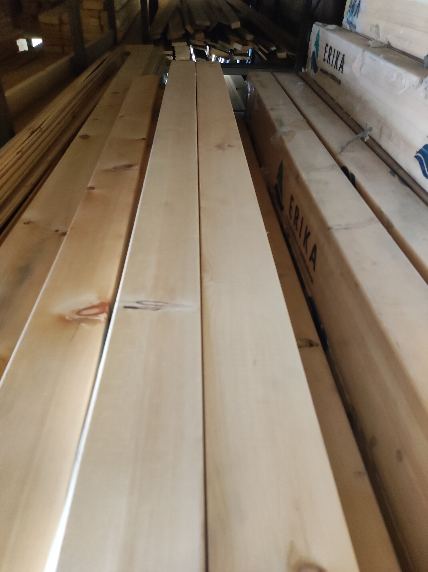 Полок кедровый, сорт AB, строганный, 2000 мм x 95 мм x 27 мм, упаковка 3 шт.