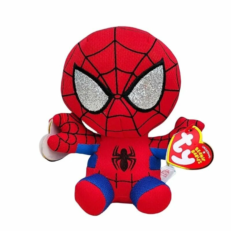 25cm Плюшевая игрушка Лига, Человек-паук Черный, Железный Человек, высокое качество, мягкая и полная
