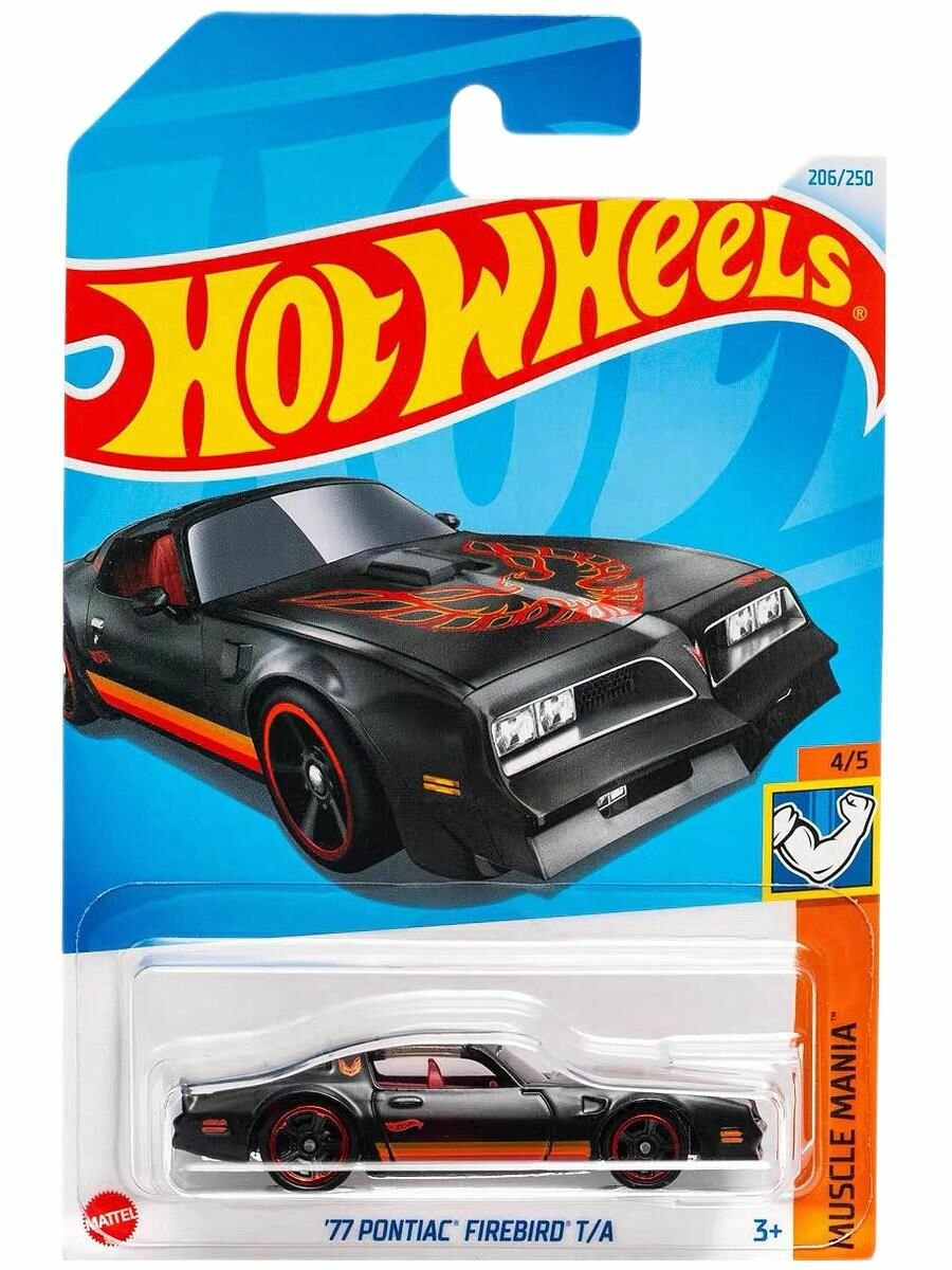 Машинка Mattel HOT WHEELS Super Treasure Hunt 1/64 Car 77 PONTIAC FIREBIRD T/A Игрушки из цинкового сплава