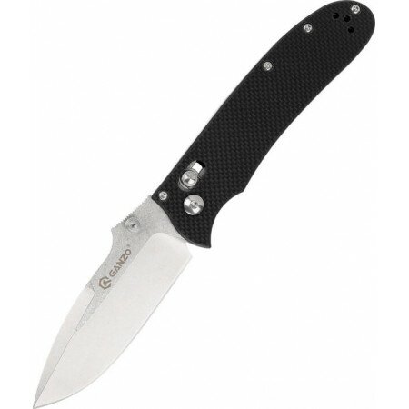 Складной нож Ganzo D704-BK (черный), длина: 85 мм, сталь: D2, рукоять: стеклотекстолит