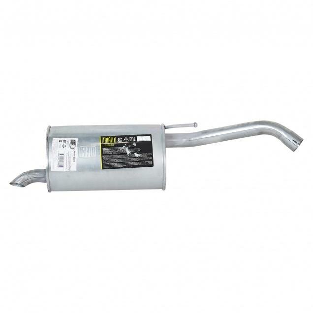 Глушитель для а/м Nissan Micra (02-) 1.2i/1.4i/1.5d осн. (алюм. сталь) (EMM 0925)