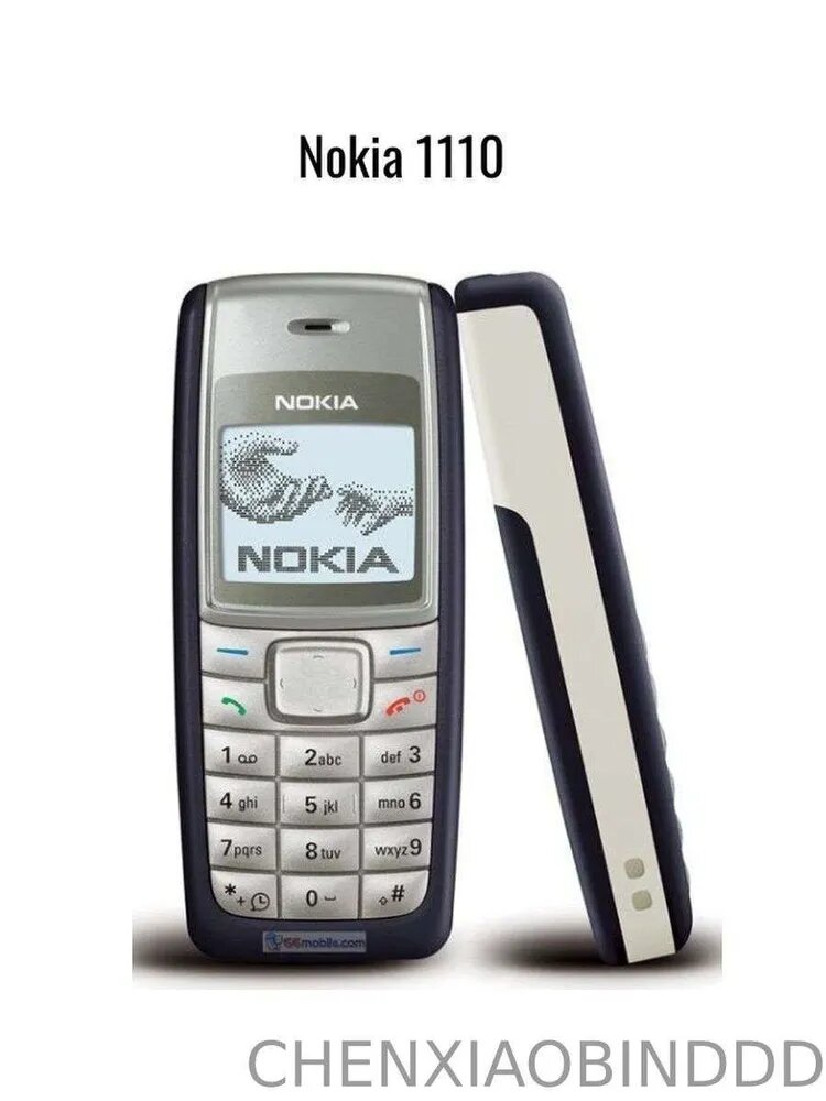 Мобильный телефон Nokia 1110 черный, классический, поддержка 2G