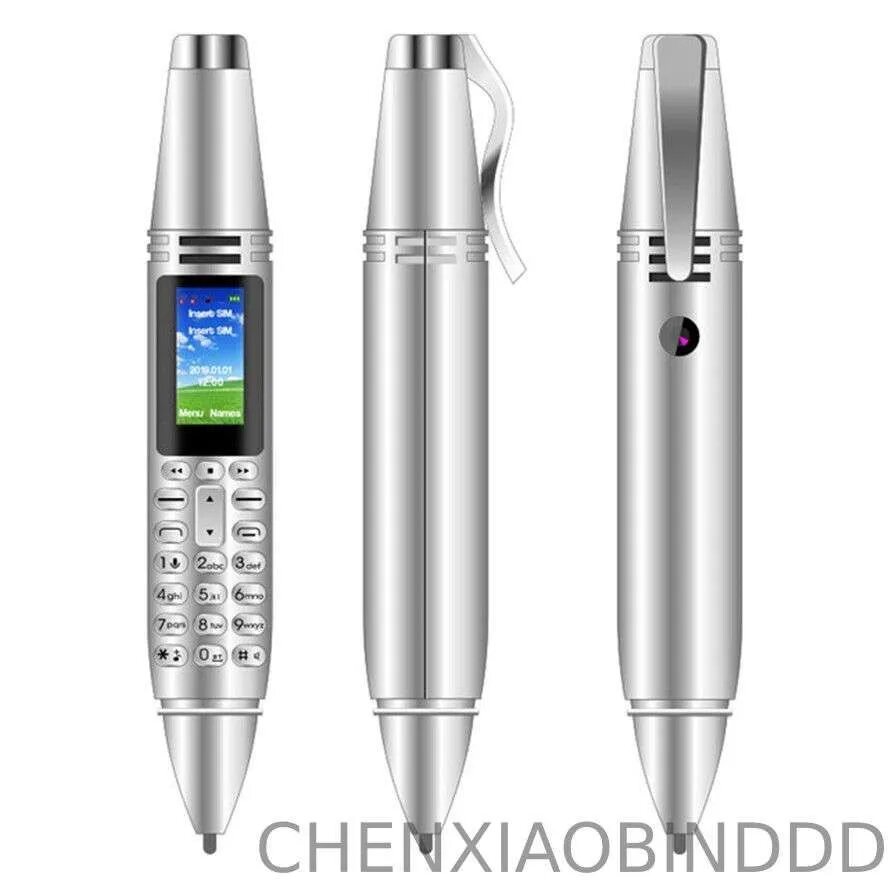 Мобильный телефон Uniwa AK007 серебристый 2G ручка, FM-радио, детский беспроводной Bluetooth, маленький мобильный телефон