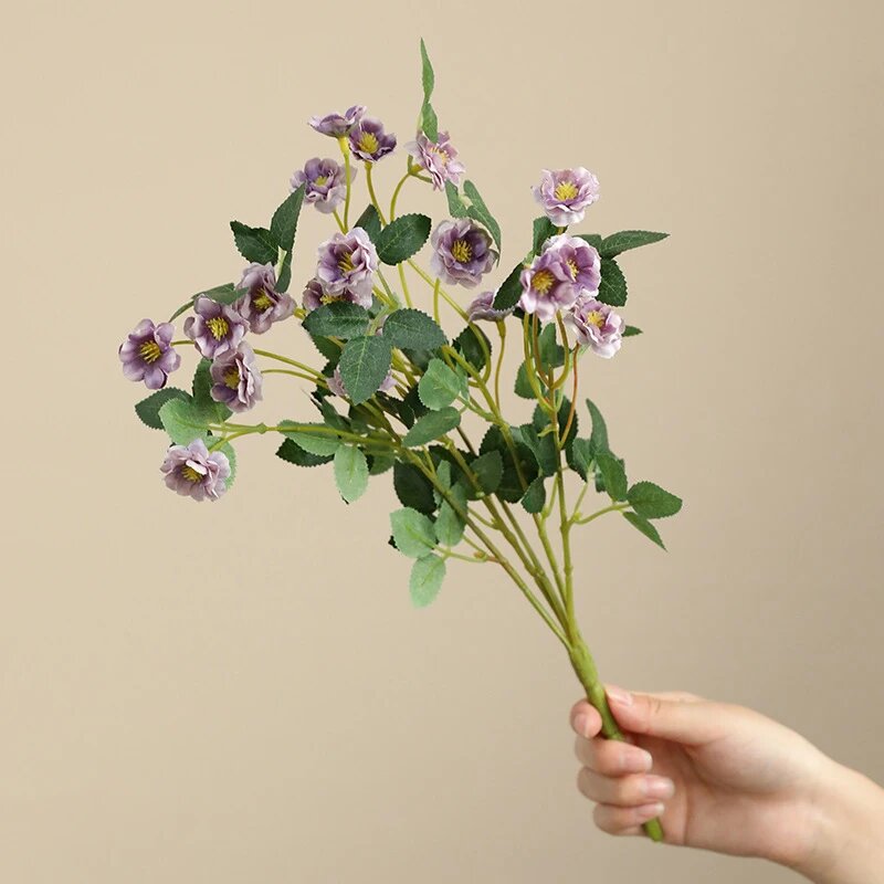 Искусственный букет фиалок, Purple