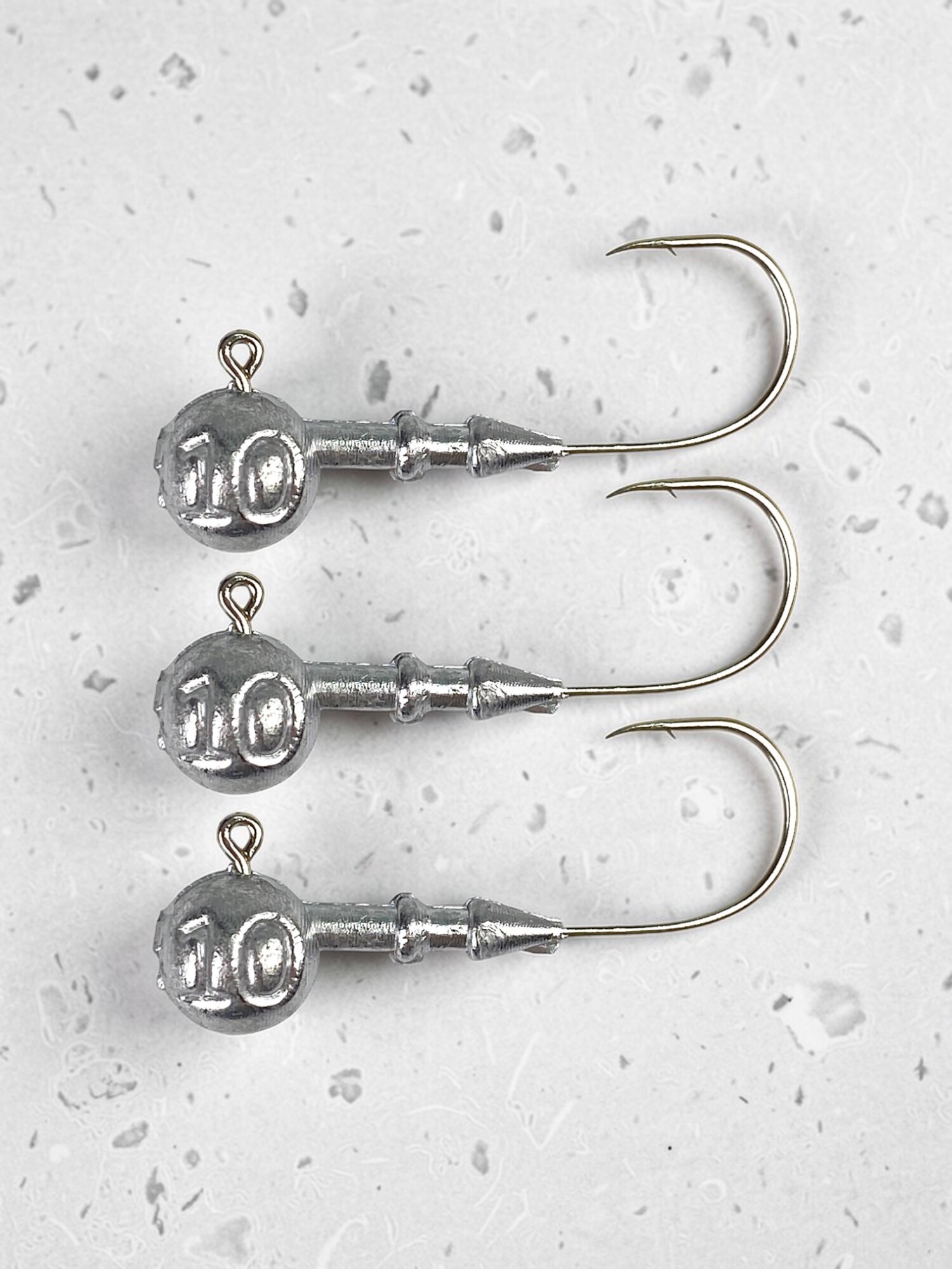 Джиг-головка Gamakatsu №3/0 10 г, двойная юбка, одинарный крючок, набор 3 шт.