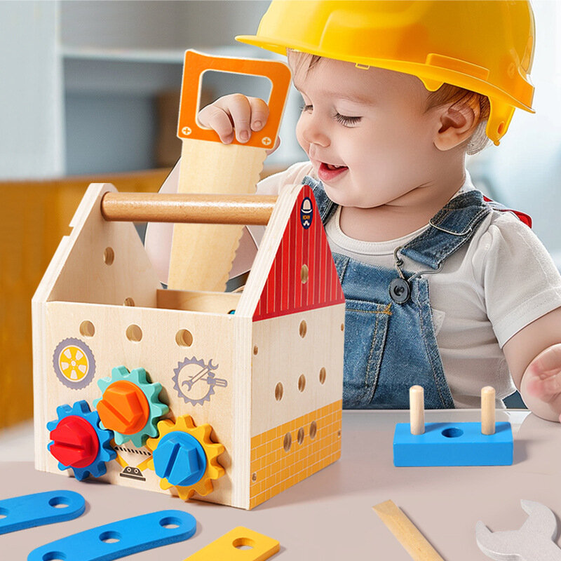 Игрушка "Tool house YF", для мальчиков и девочек, развивающая, деревянная