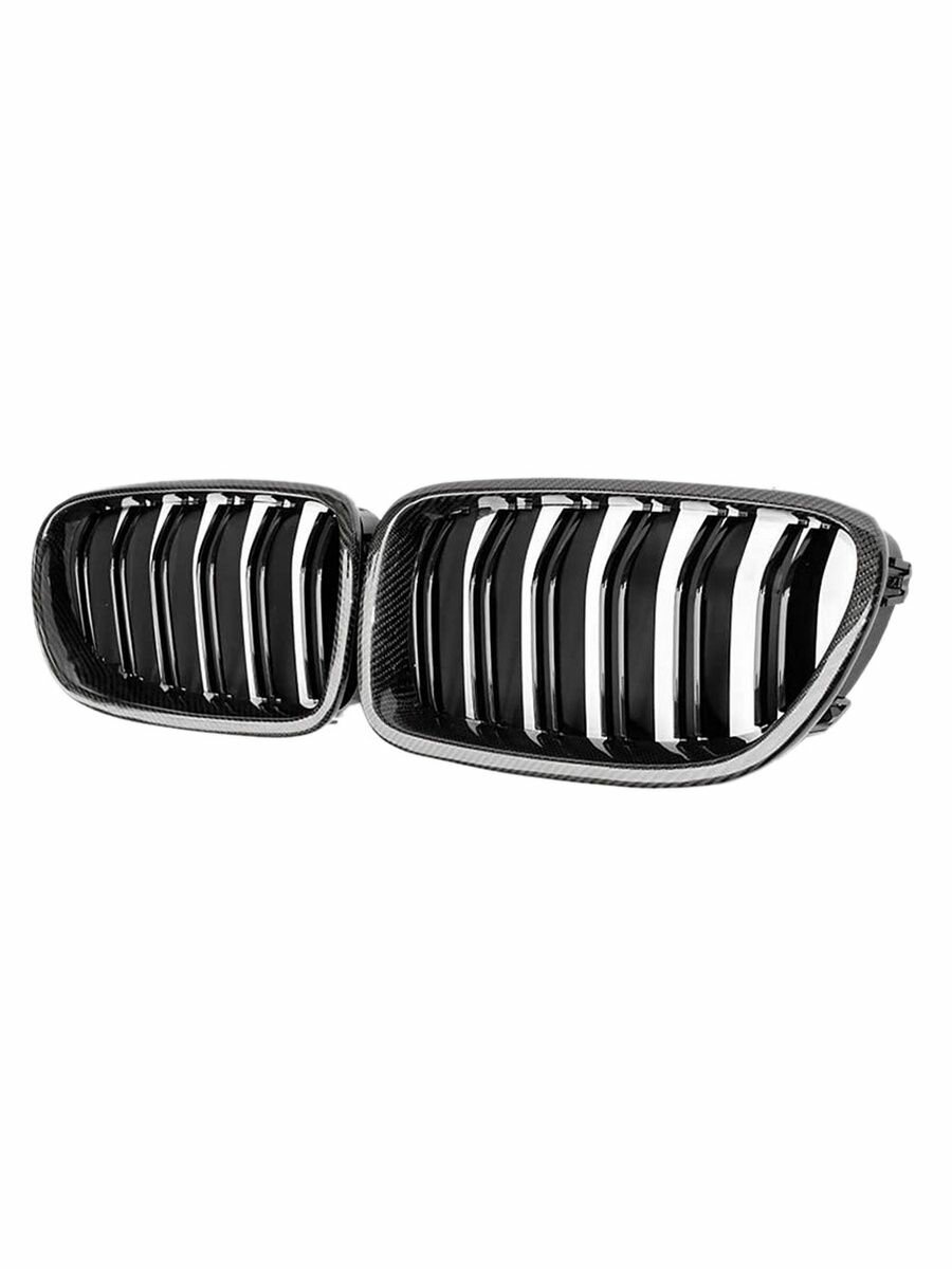 O094M Двойные планки передней решетки радиатора для BMW 5 серии F10 F11 10-16