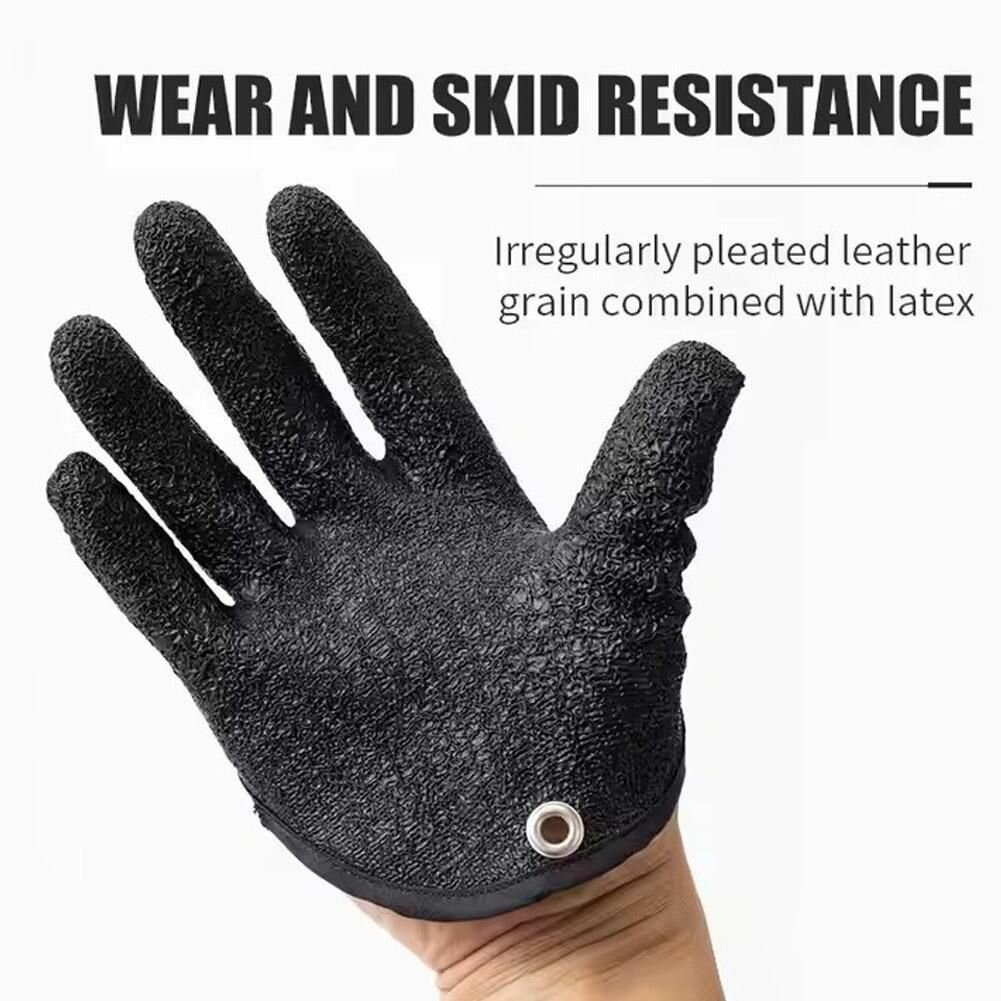 Противоскользящие рыболовные перчатки, водонепроницаемые, непрокалываемые, противоскользящие и износостойкие.