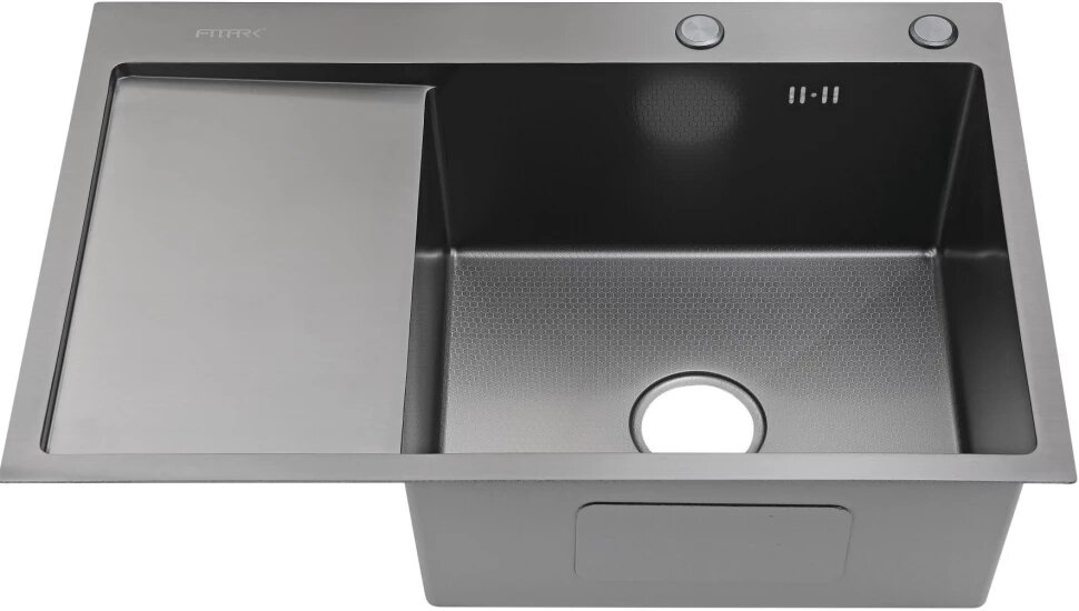 Кухонная мойка Fmark FSC6550Q-R 65x50 см, графит
