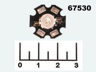 Светодиод LED 3W зеленый LXHL-G3S