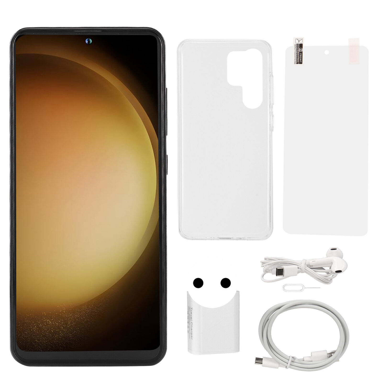 Смартфон 4G, 6.54 дюйма, 4G сеть, Wi-Fi 2.4G/5G (двухдиапазонный), 8 ГБ ОЗУ, 256 ГБ ПЗУ, два слота для SIM-карт, режим ожидания для двух SIM, зарядное устройство с евровилкой (100‑240 В), фиолетовый ц
