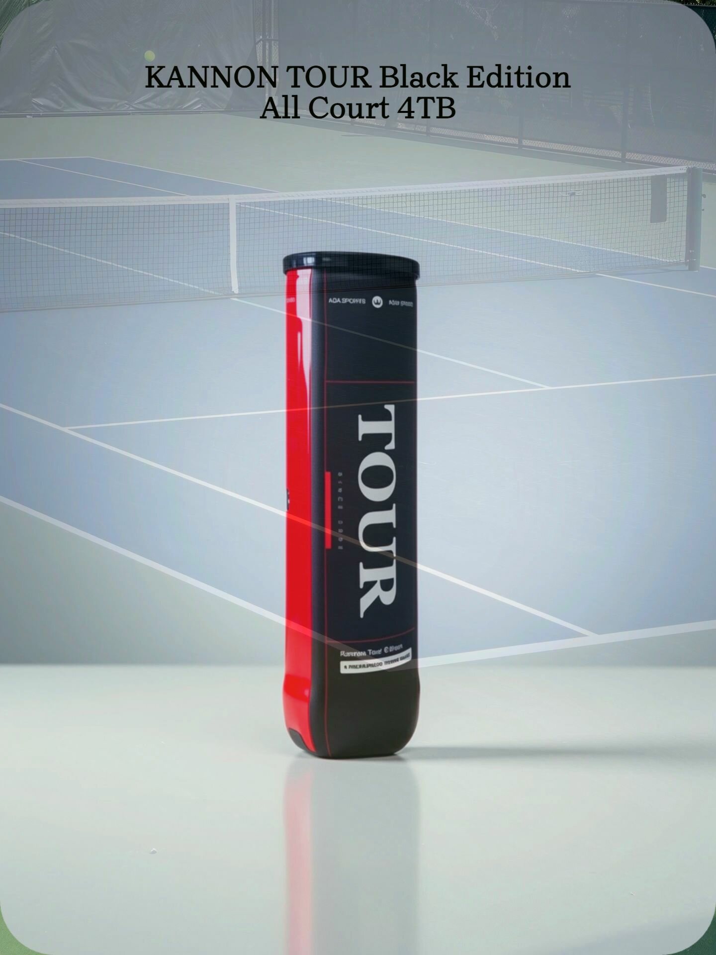 Мячи для большого тенниса KANNON TOUR Black Edition All Court 4TB