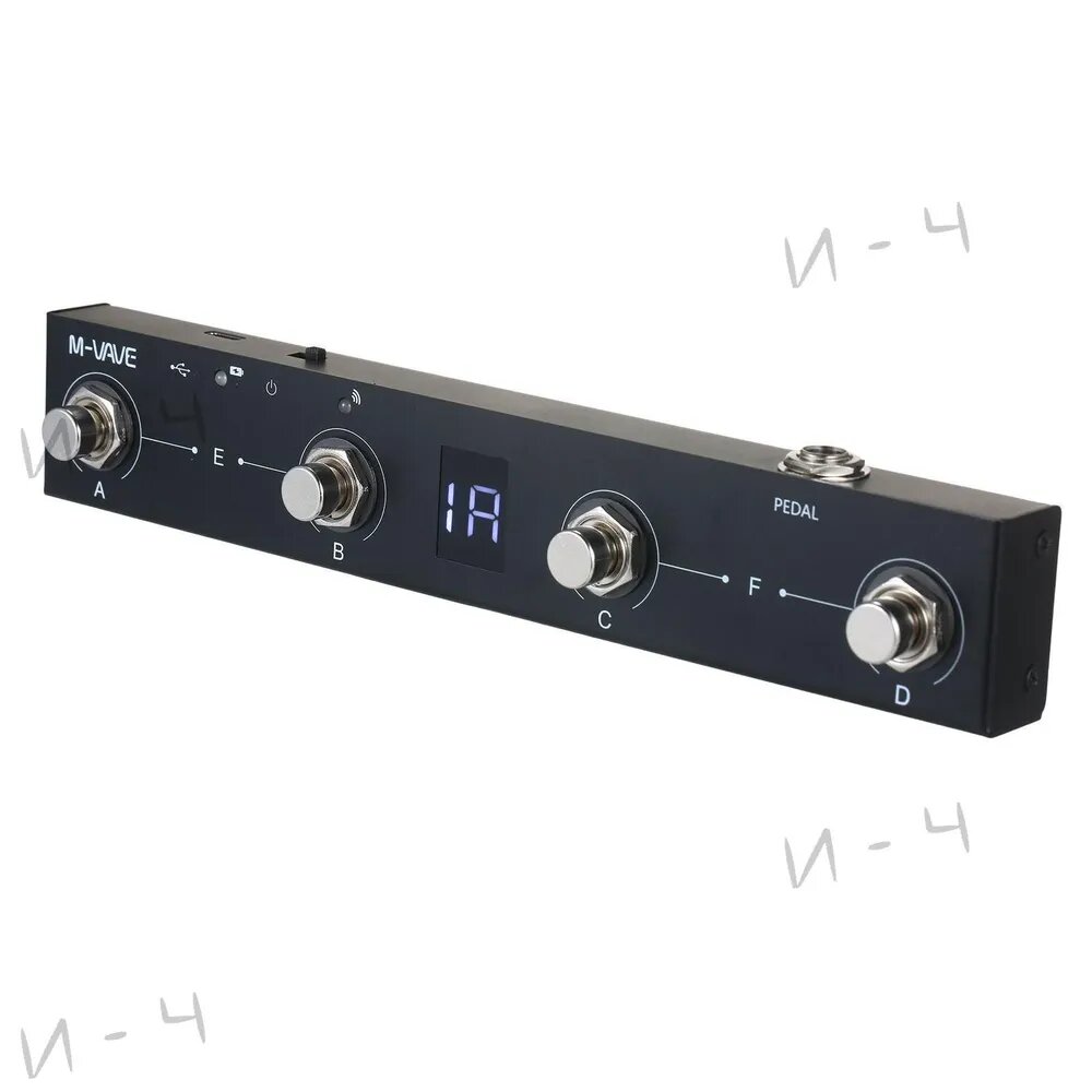 M-VAVE MIDI-контроллер портативная педаль ножного MIDI-контроллера 4 ножные переключатели