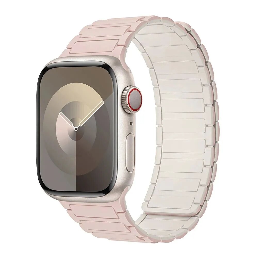 Магнитная лента для Apple Watch Band 44 40 49 мм 45 мм 41 38 силиконовый браслет iWatch Series 9 8 7 3 Se ultra 2