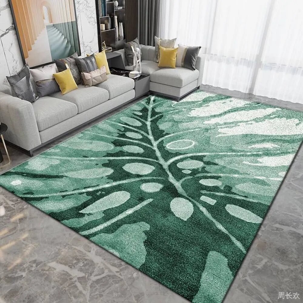 Ковер безворсовый "Монстера грин" 200x300 см