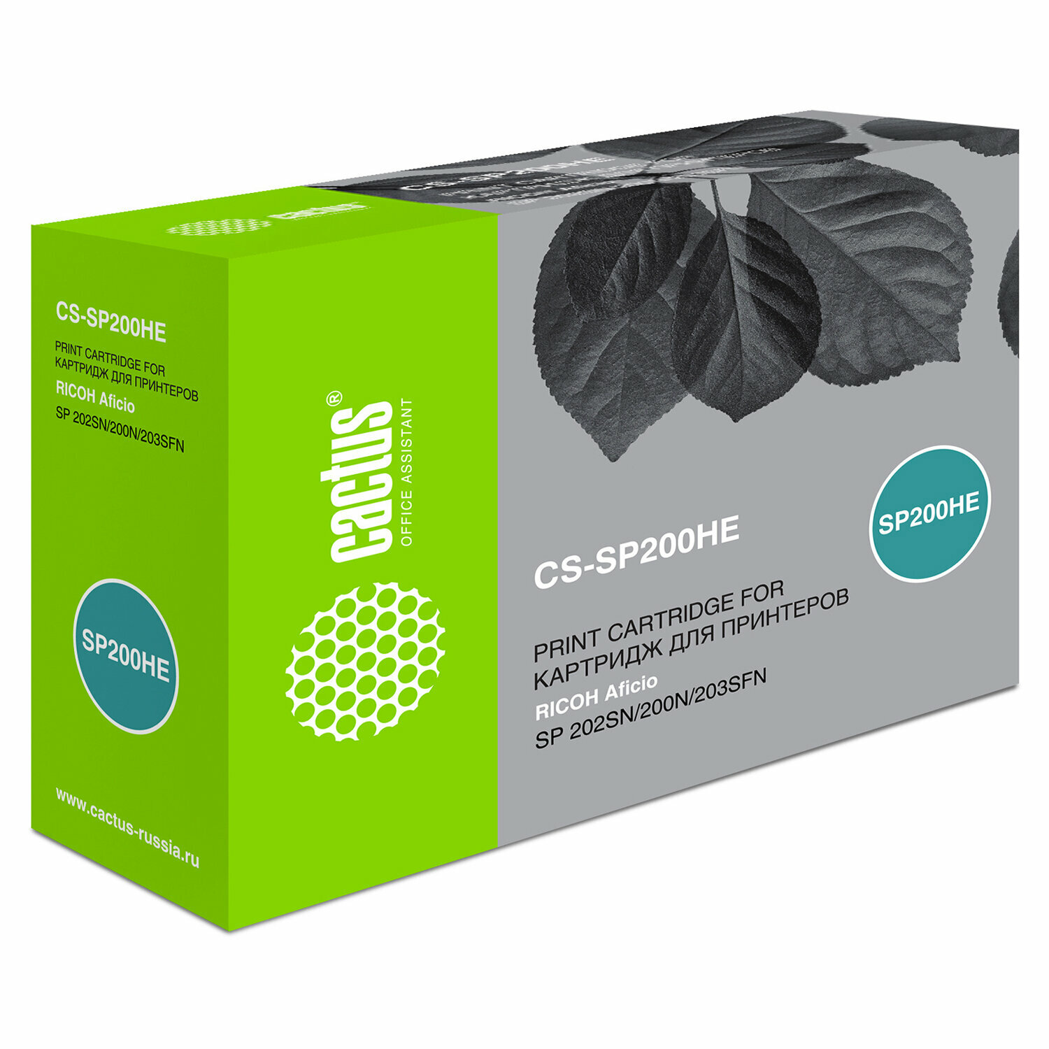 Картридж для принтеров CACTUS лазерный, для RICOH SP 210, SP 212w, ресурс 2600 страниц CS-SP200HE