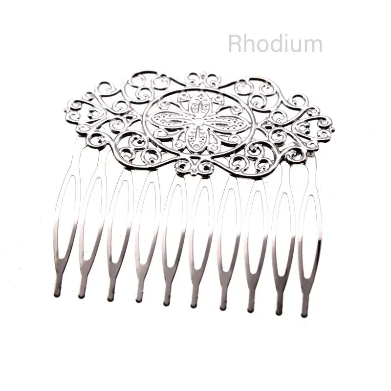 2 шт, 55x56 мм, 10 зубцов, расчески для волос в стиле фламенко, латунный коготь для волос для женщин и девочек, свадебное украшение, расческа для волос, заколка, ювелирные аксессуары