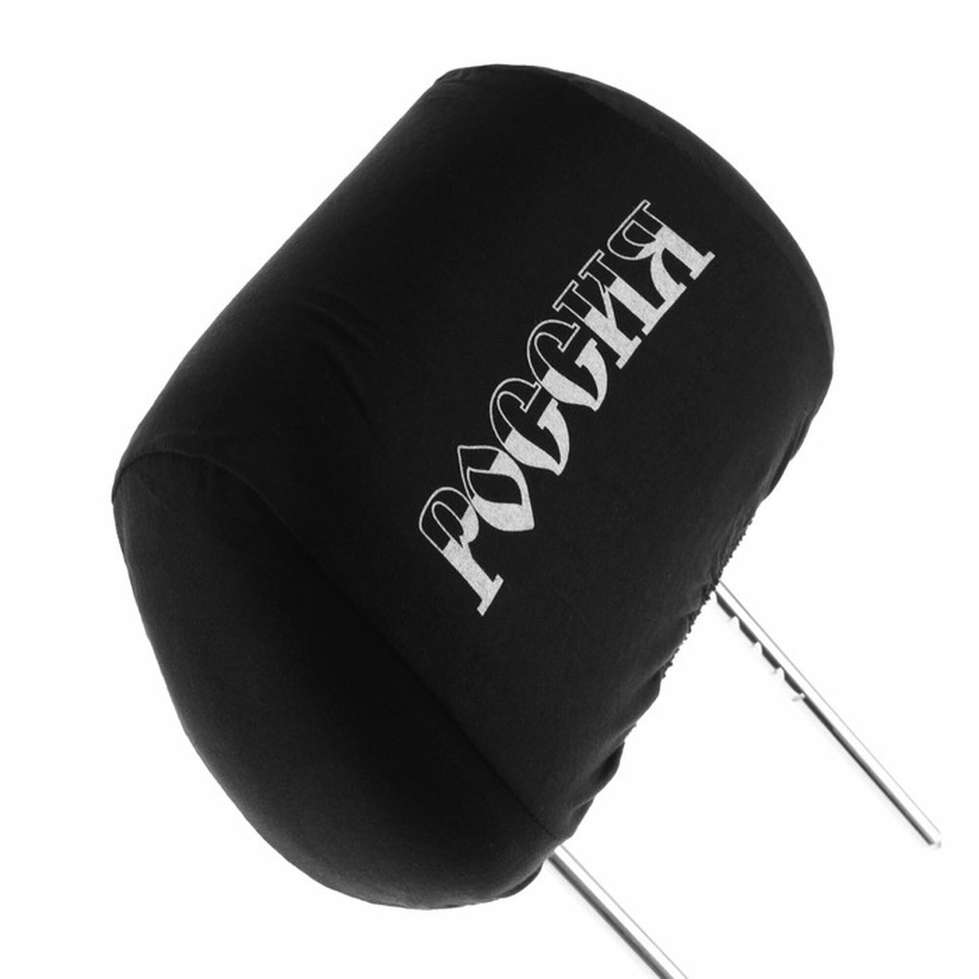 Чехлы на подголовник, принт "Россия", цвет черный, набор 2 шт