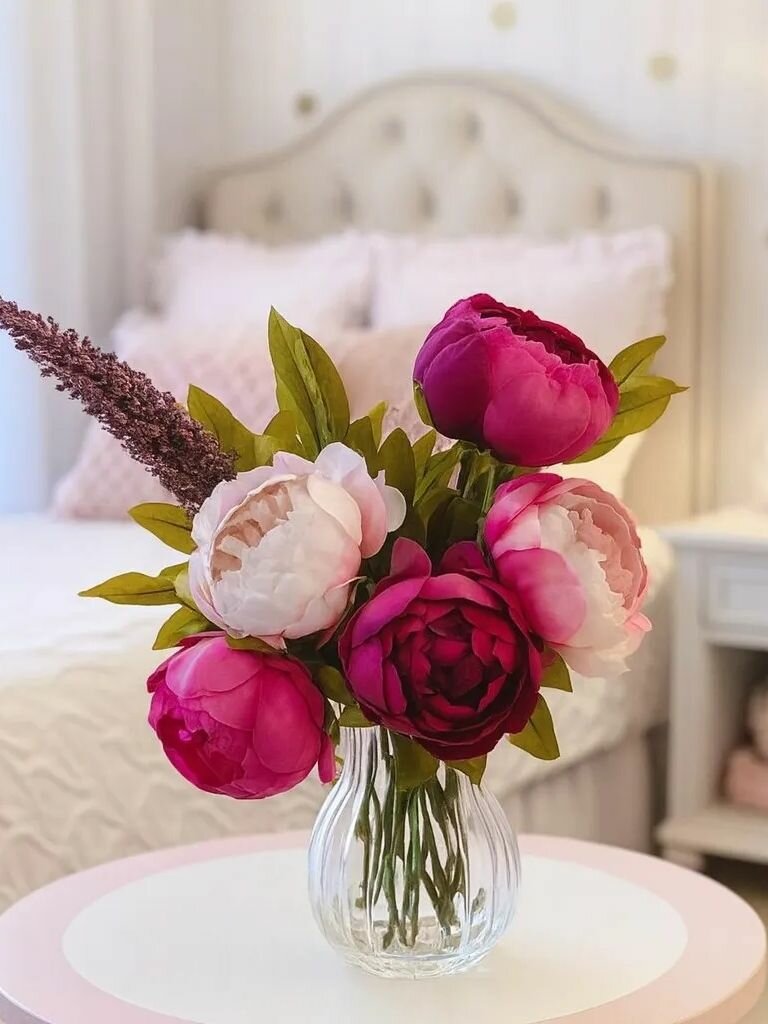 Пионы искусственные цветы для рукоделия