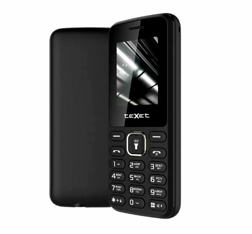 Телефон Texet TM-118, экран 1.77", память до 32 ГБ, FM-радио, чёрный