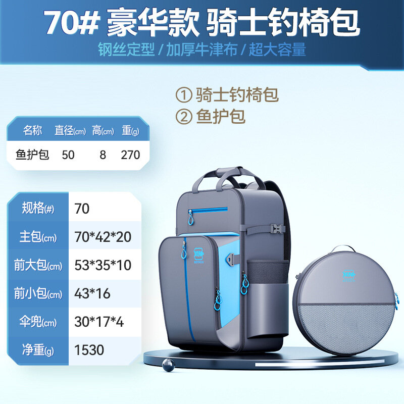 Сумка для рыболовного кресла Benno, многофункциональный рюкзак в европейском стиле, сумка для защиты рыбы, сумка для хранения удочек и рыболовных принадлежностей.