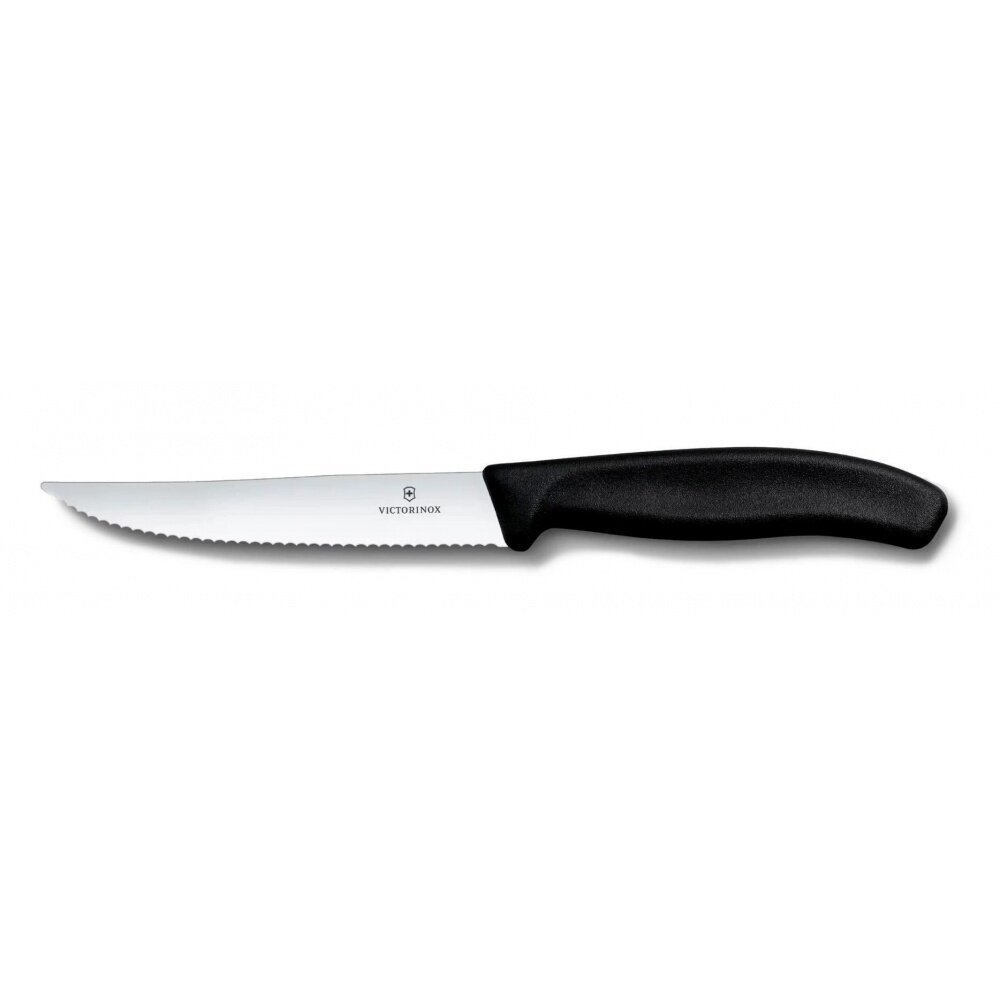 Victorinox Kitchen 6.7933 Нож кухонный victorinox swiss classic gourmet, для стейка/пиццы, 120 мм, серрейторная заточка, черный