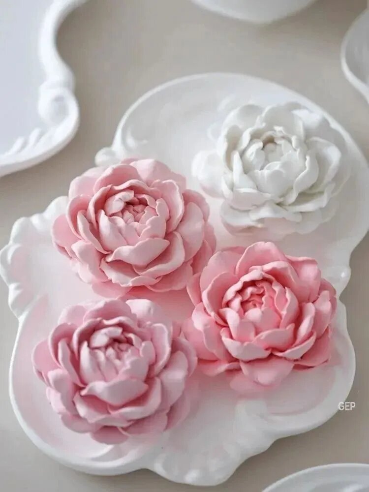 Силиконовая форма для выпечки в форме жасмина: пищевой силикон, легко снимать, для пирогов и десертов