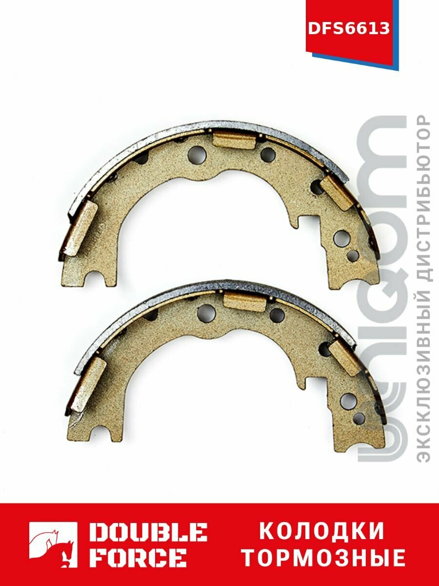 Колодки тормозные на стояночный тормоз барабанные TOYOTA DYNA U60 (91-95), DYNA U100 (95-01) Double Force DFS6613