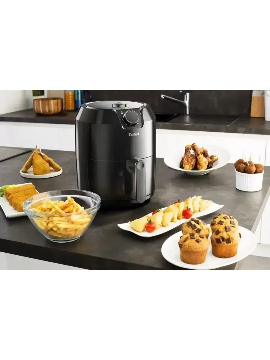 Аэрогриль Tefal EY201815, 4,2 л, электронное управление, мощность 1500 Вт — фото 1