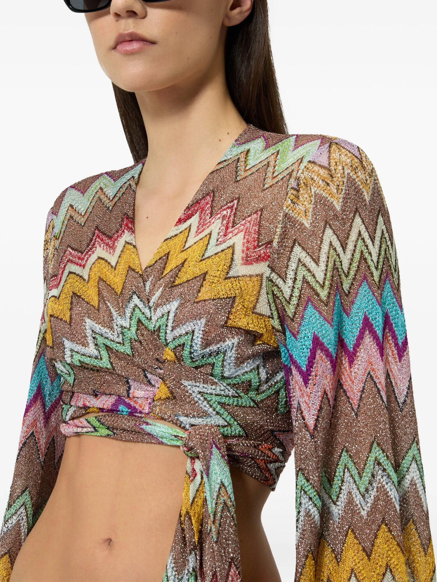 Топ Missoni Long-sleeve zigzag top, размер 38 — фото 1