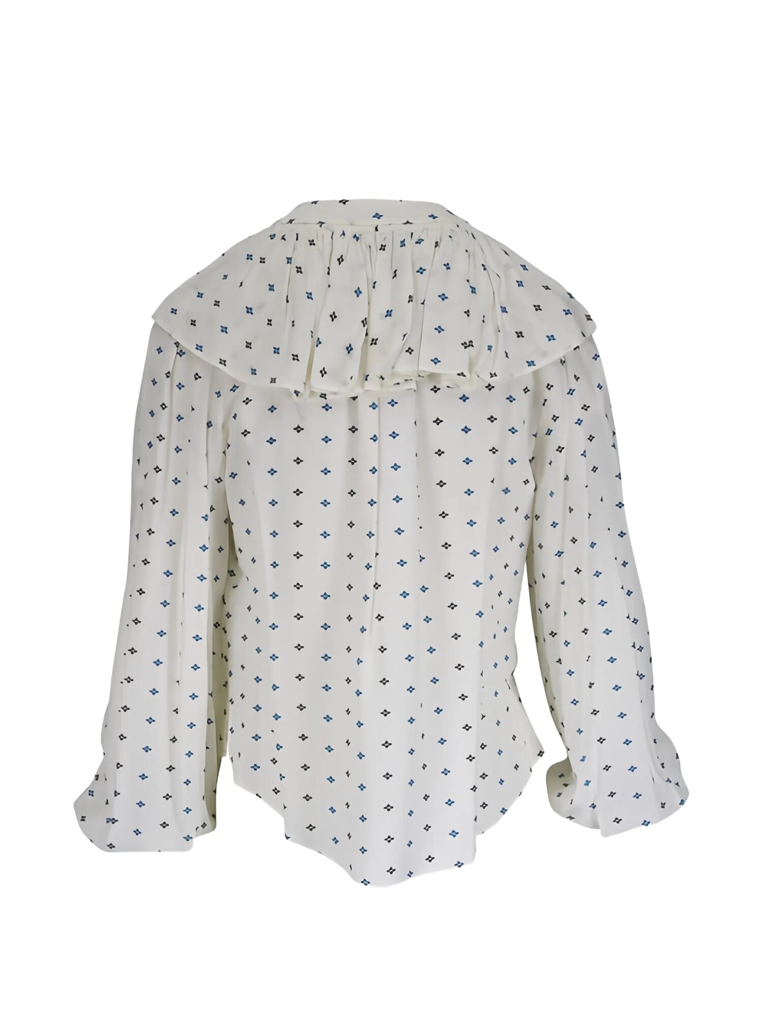Блуза Veronica Beard Ruffled print blouse, размер 10 — фото 1