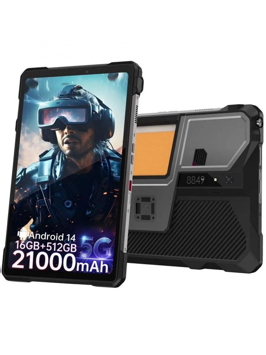 Планшет Unihertz 8849 Tank Pad 5G 16/512GB, Black (Черный) Global