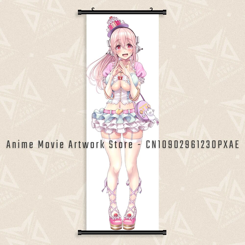 Настенная живопись SUPER SONICO, Розовый, 30x90cm